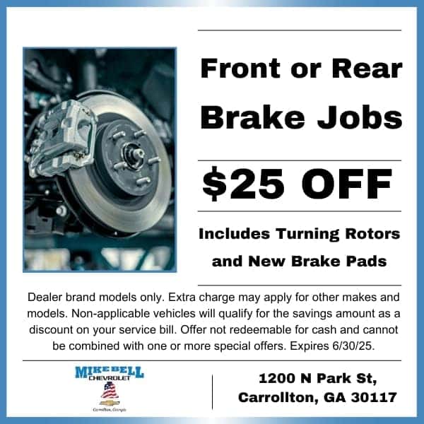 Auto Service & Parts Specials | Mike Bell Chevrolet, Inc.