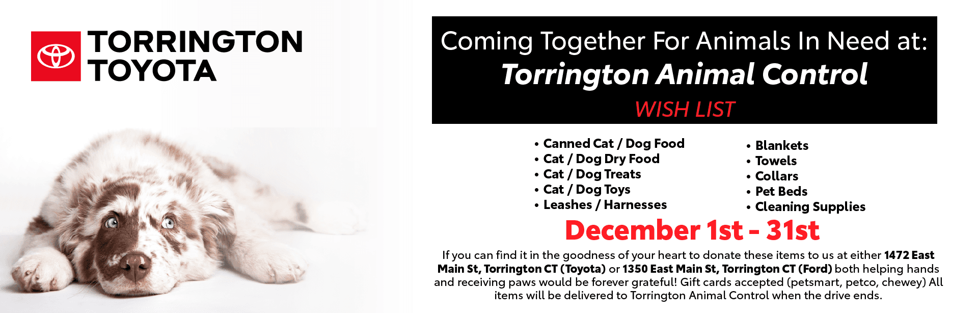 Giving Back | Torrington Toyota